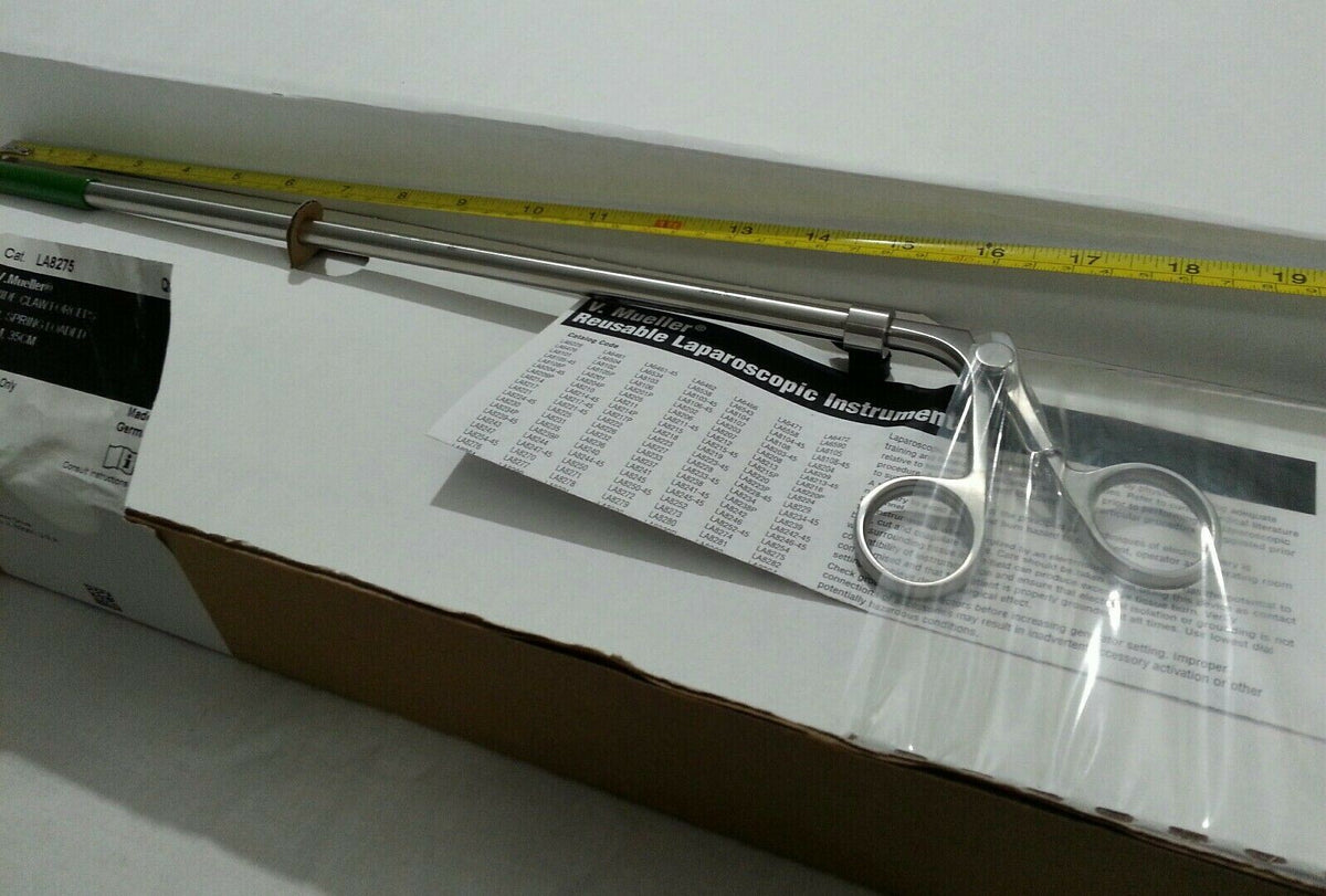 V. Mueller LA8275, 35cm Wide Claw Forceps 2x3 Interlocking Teeth, SKBA ...