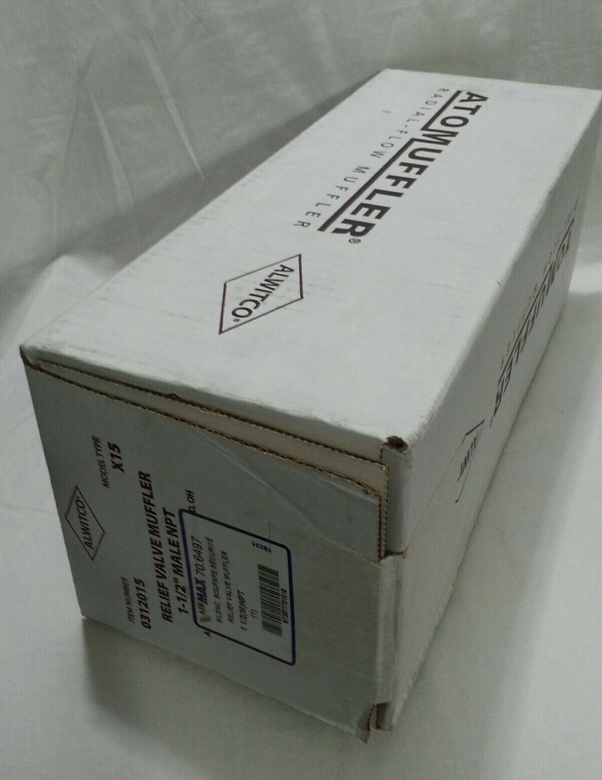 Alwitco 0312015, X15 Atomuffler Relief Valve Muffler 1 1/2" Male NPT S ...